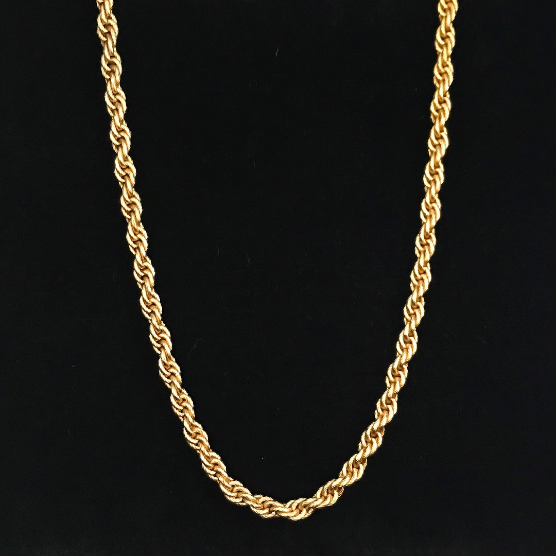 Vintage Napier Gold Plated Thick Chain Necklace//20 Bright Gold Large ...