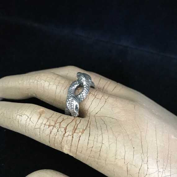 Sterling snake ring//sterling silver double snake rin… - Gem