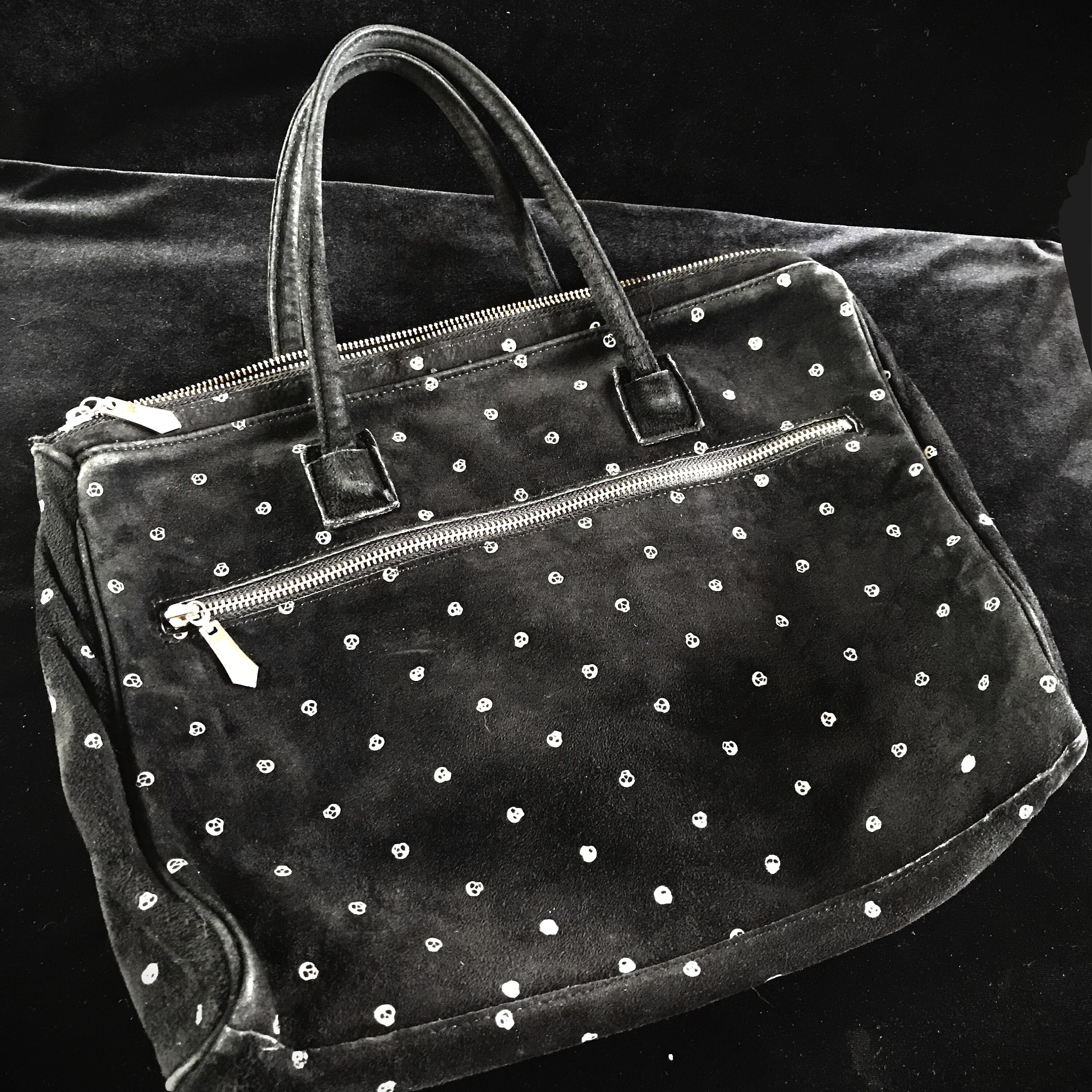 Vintage Gaultier Bag//vintage Gaultier Skull Briefcase//vintage Black ...