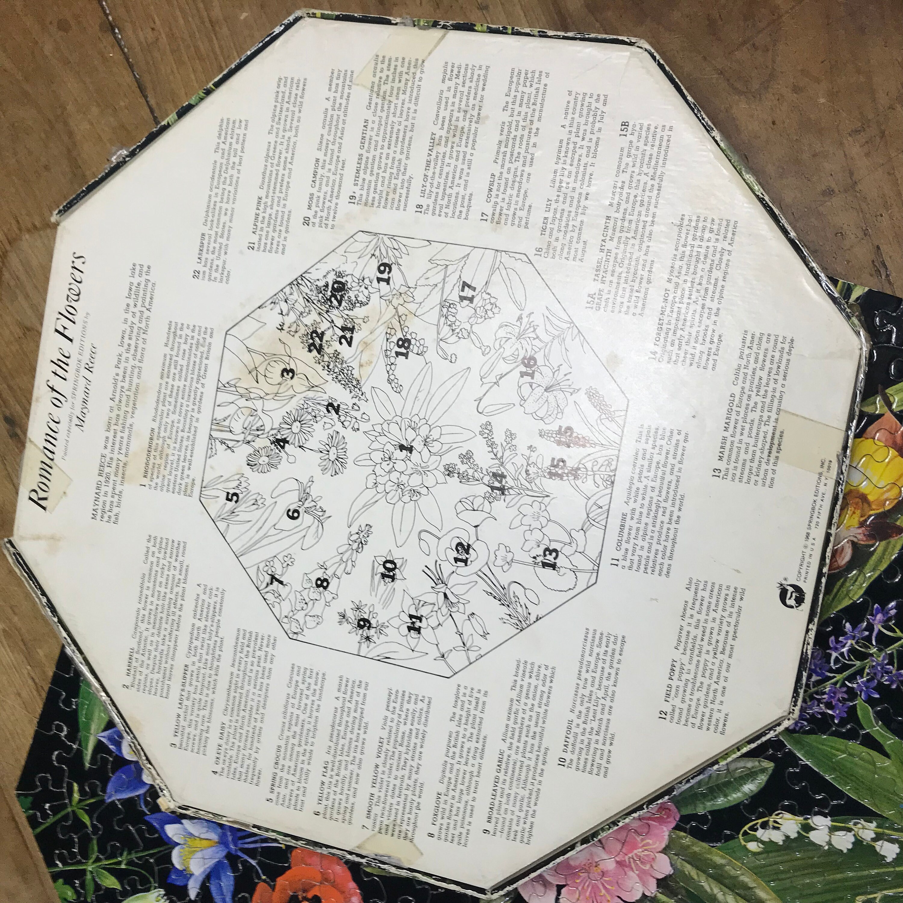 Vintage Springbok Puzzle//vintage Springbok Octagon Puzzle//vintage ...