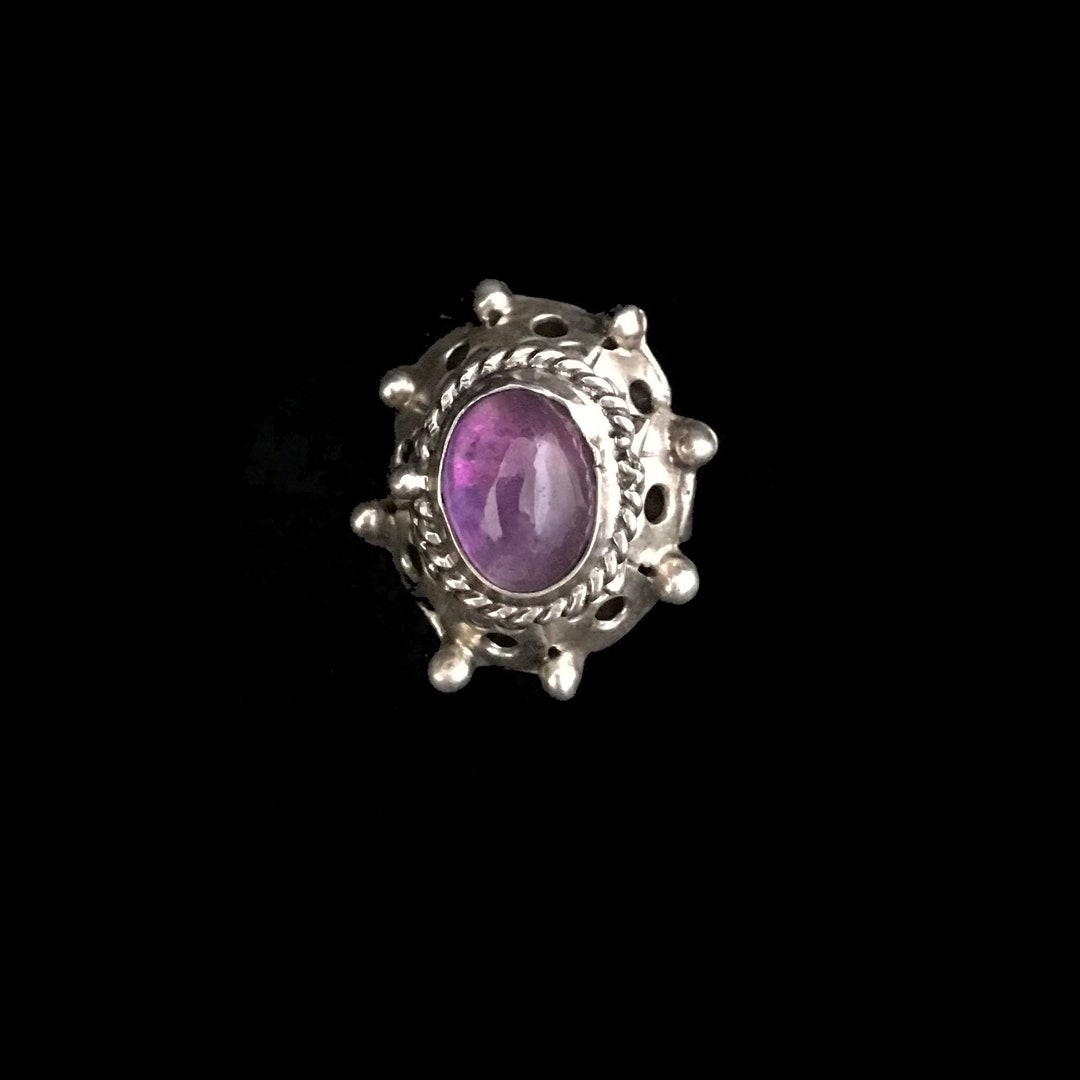 Vintage Poison Ring//c.1960//mexican Sterling Silver Poison Ring ...