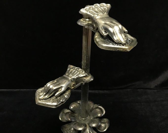 Vintage Hand Clip//victorian Hand Stand//victorian Hand Display//metal ...