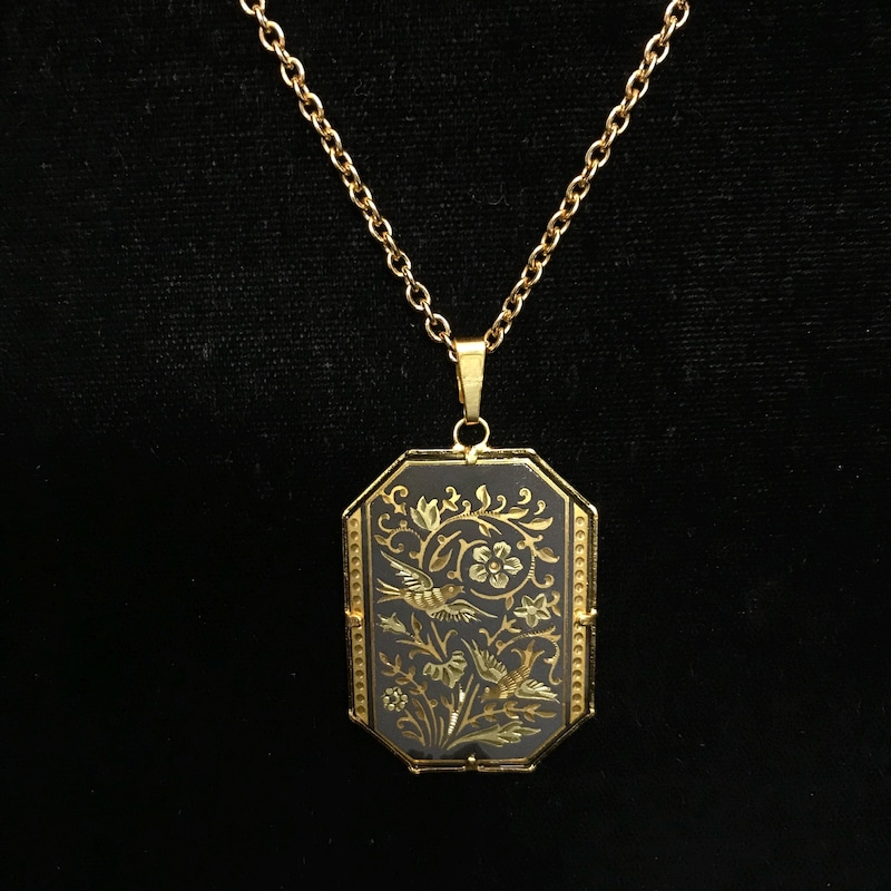 Damascene Necklace Vintage - Etsy