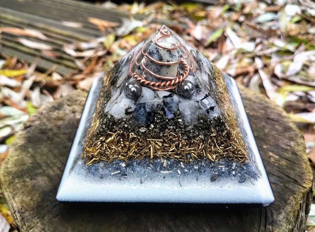 Orgone Pyramid With Merlinite, Lost Cubit Tensor Ring, Rainbow ...