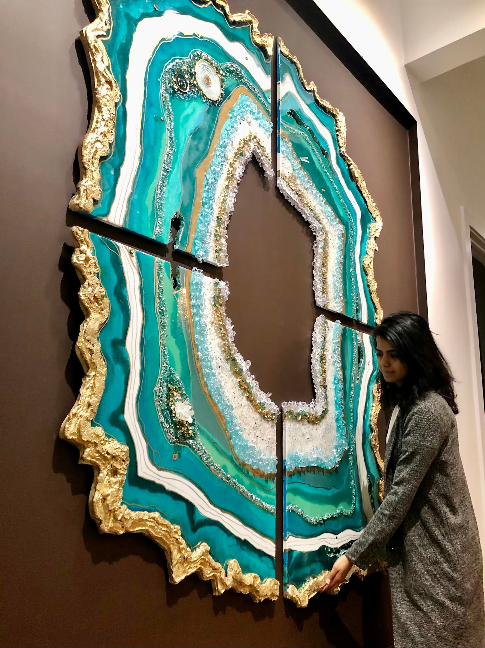 Geode Wallart - Etsy