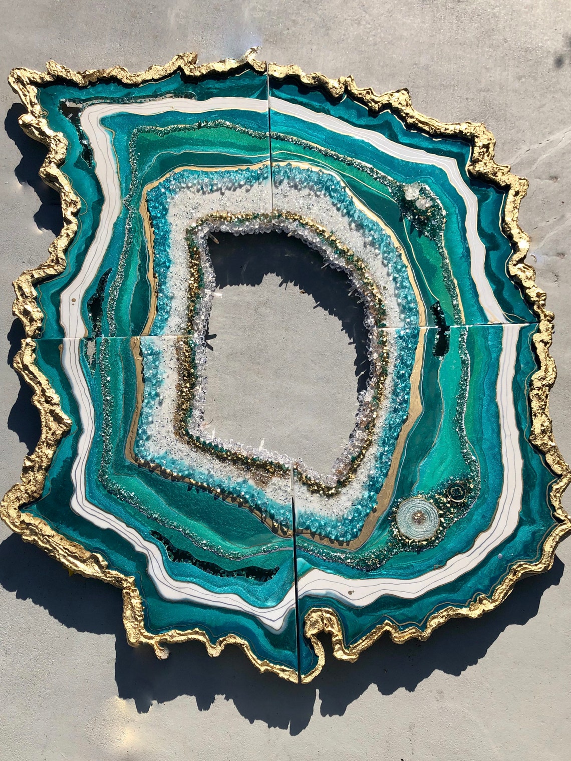 Geode Wallart - Etsy