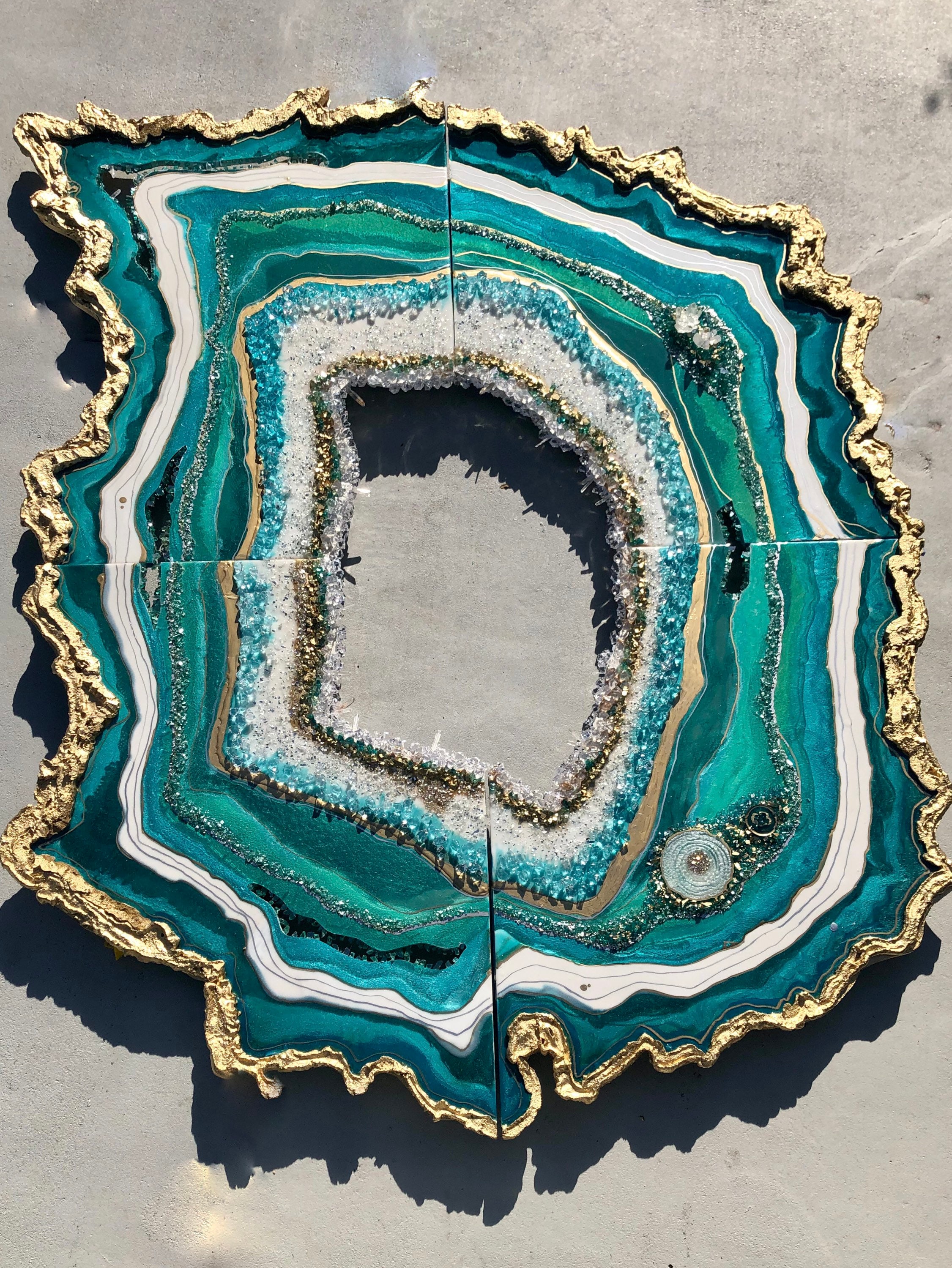 Geode Wallart - Etsy