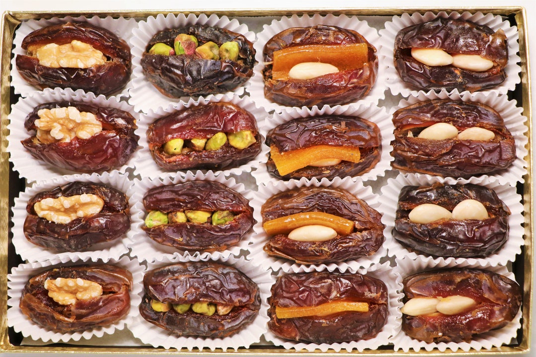 Stuffed Medjool Dates, Assorted Dates With Nuts, Luxury Dates Filled ...