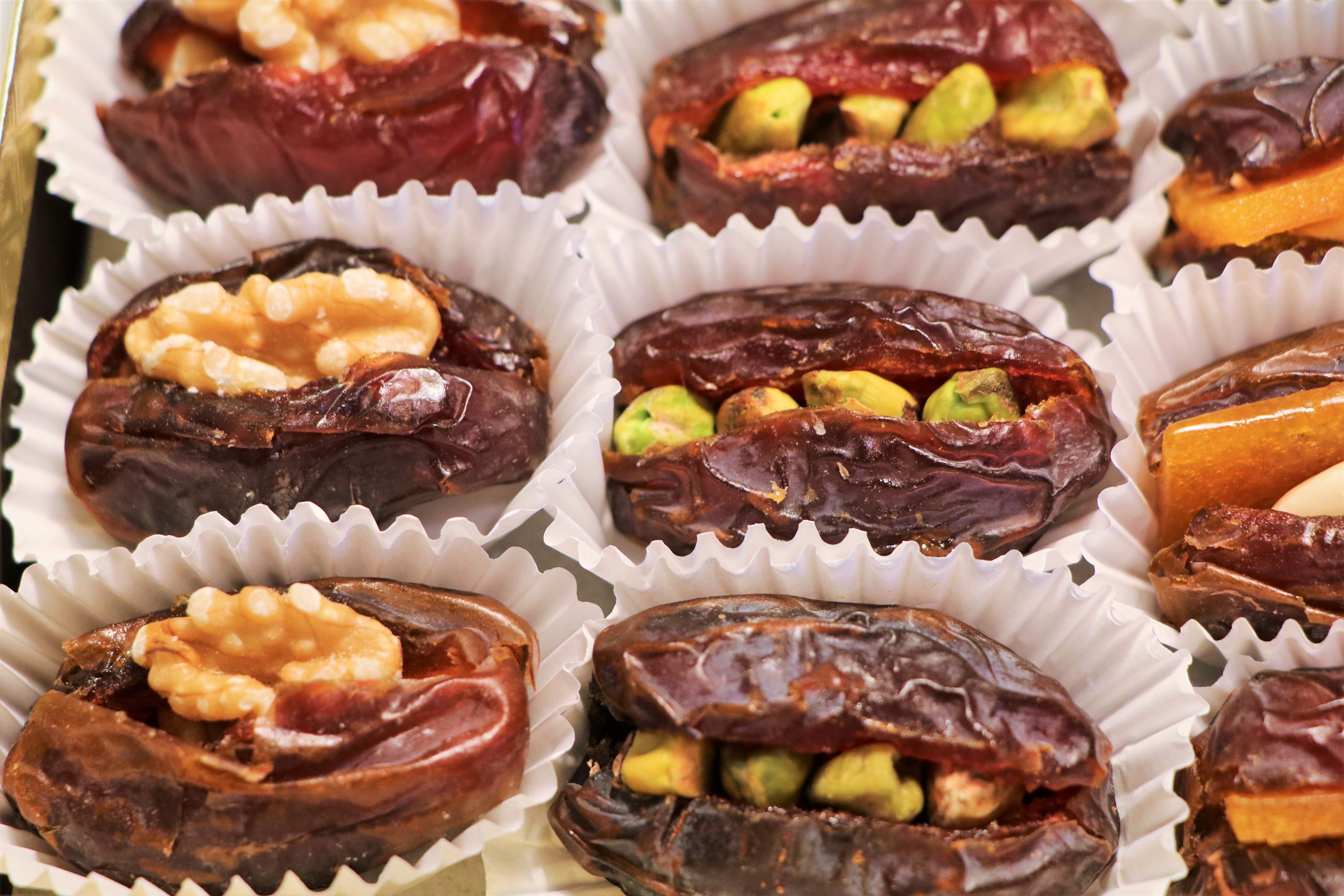 Stuffed Medjool Dates Assorted Dates With Nuts Luxury Dates - Etsy