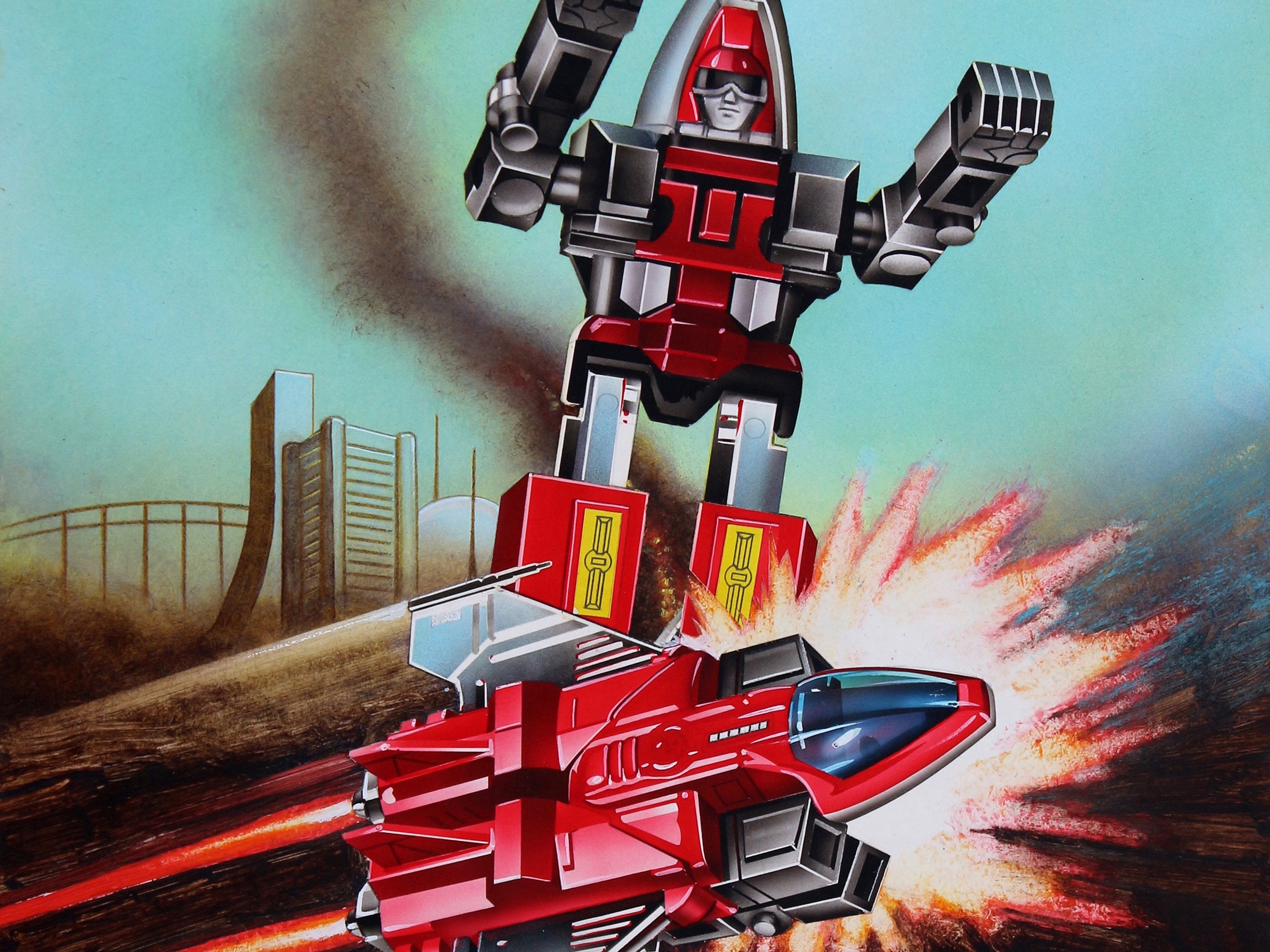 Tonka Toys 80s Gobots Fitor Giclee Print Poster Promo Artwork Art ...
