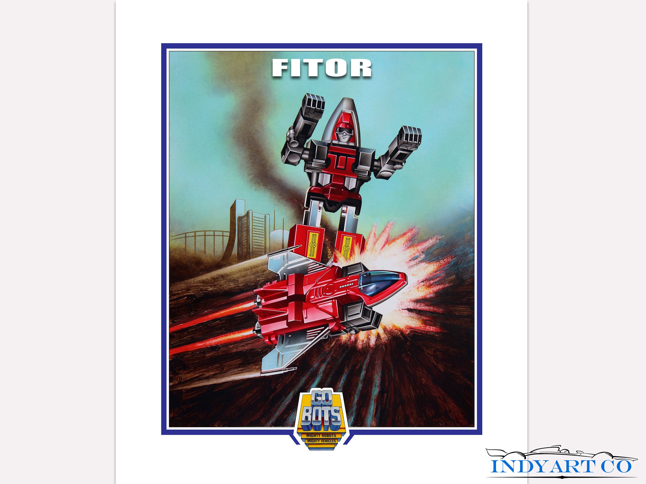 Tonka Toys 80s Gobots Fitor Giclee Print Poster Promo Artwork Art ...