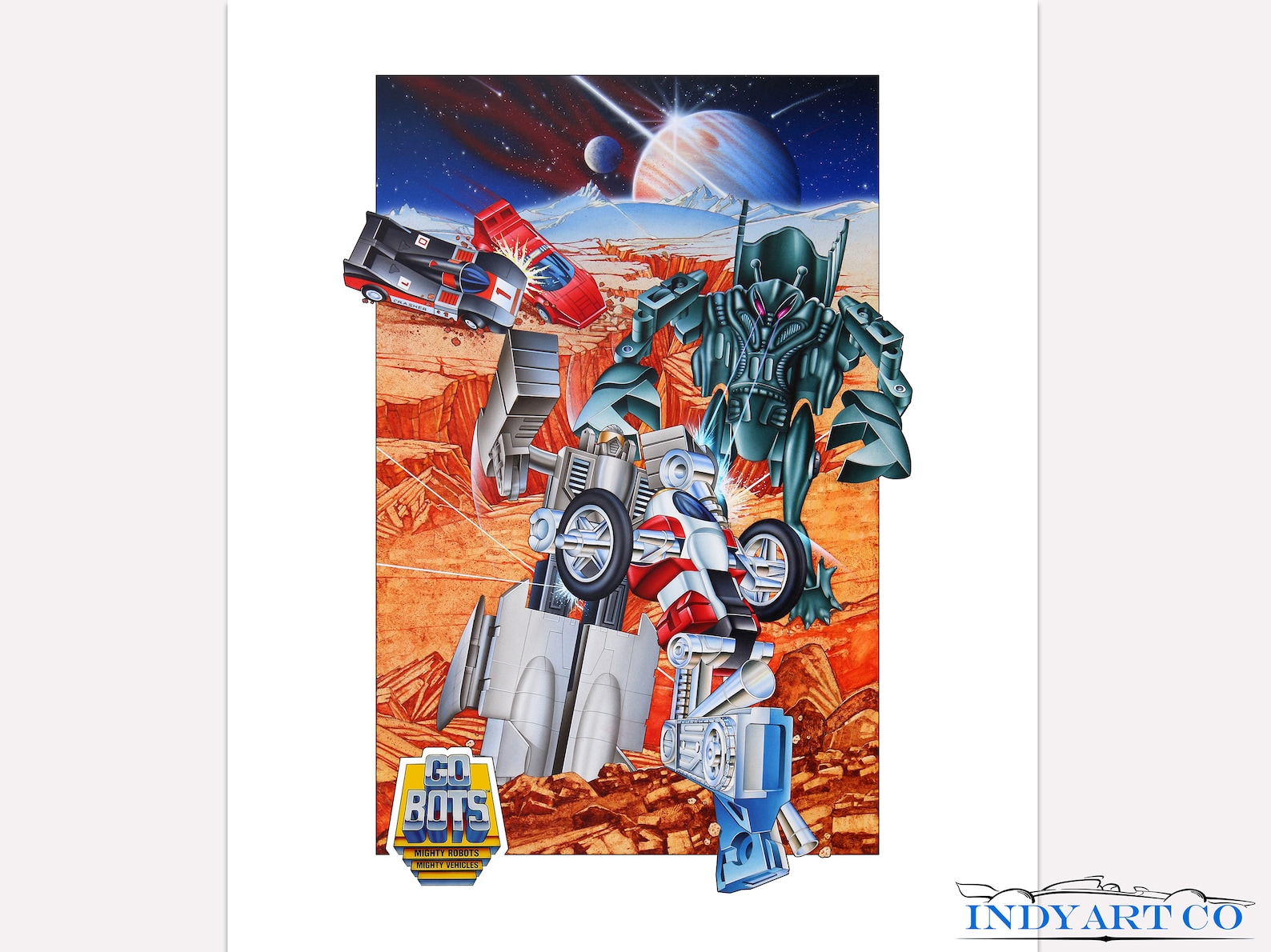 Tonka Toys 80s Gobots Giclee Print Poster Artwork Art Illustration ...
