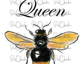 Queen Bee Graphics | Etsy