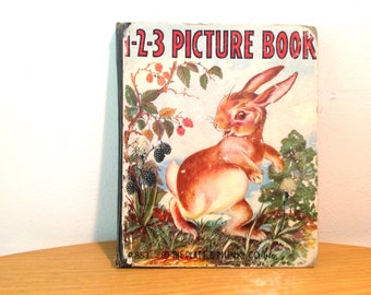 Rare1939vintage 1-2-3 Picture Book Board Bk 1939 the - Etsy