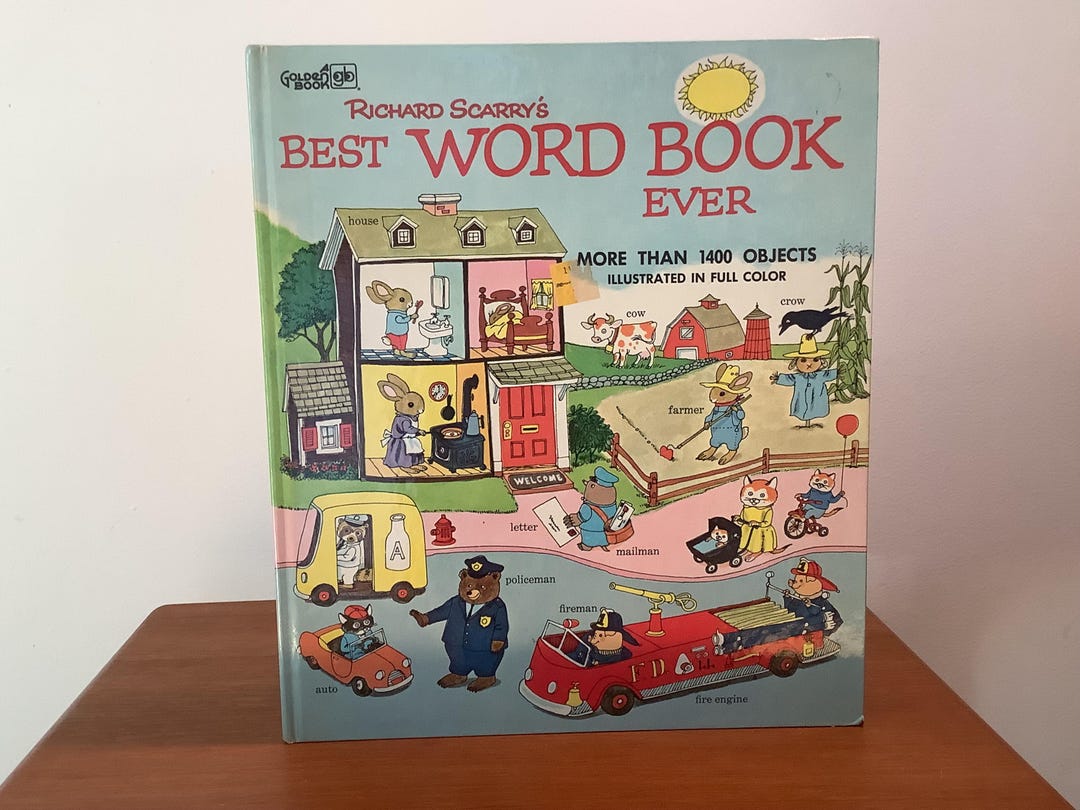 Richard Scarrys Best Word Book Ever - Etsy