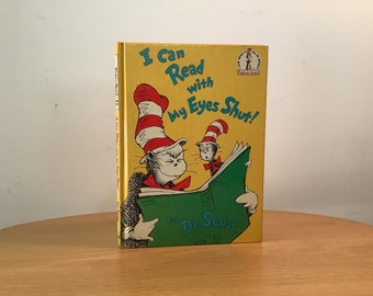 I Can Read With My Eyes Shut by Dr. Seuss hardcover - Etsy