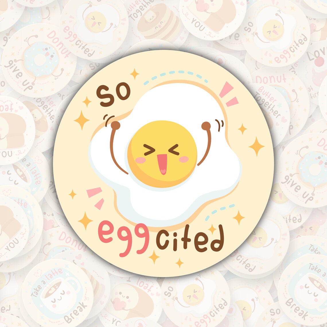 Food Pun / Cute Saying STICKERS 6 Designs to Choose From - Etsy