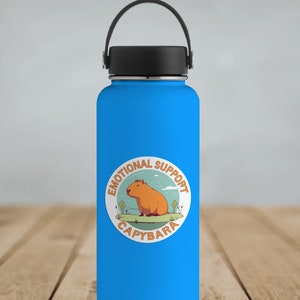 Emotional Support Capybara STICKER OR MAGNET Die-cut Vinyl Decal ...