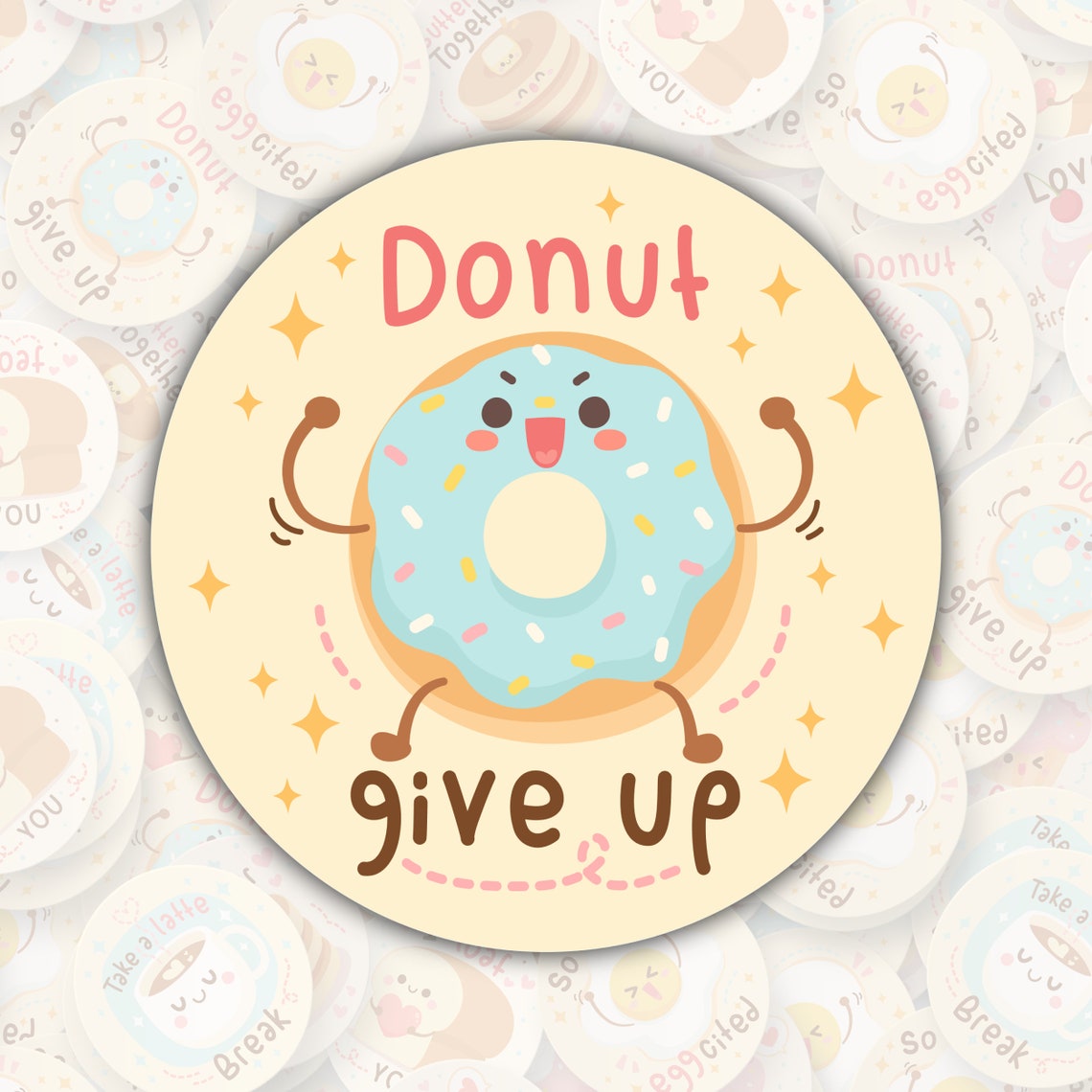 Food Pun / Cute Saying STICKERS 6 Designs to Choose From - Etsy