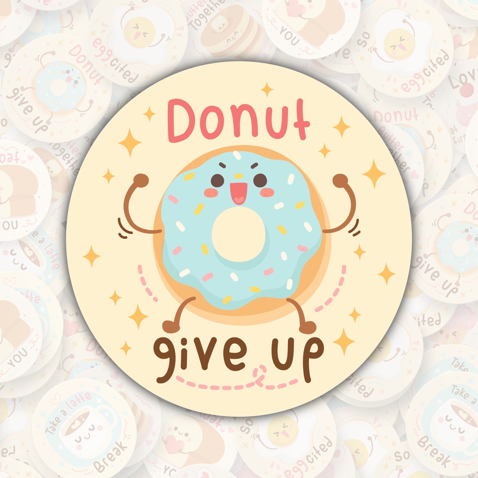 Food Pun / Cute Saying STICKERS 6 Designs to Choose From - Etsy