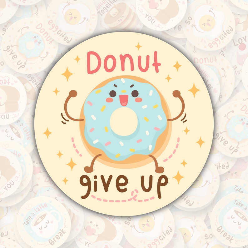 Food Pun / Cute Saying STICKERS 6 Designs to Choose From - Etsy