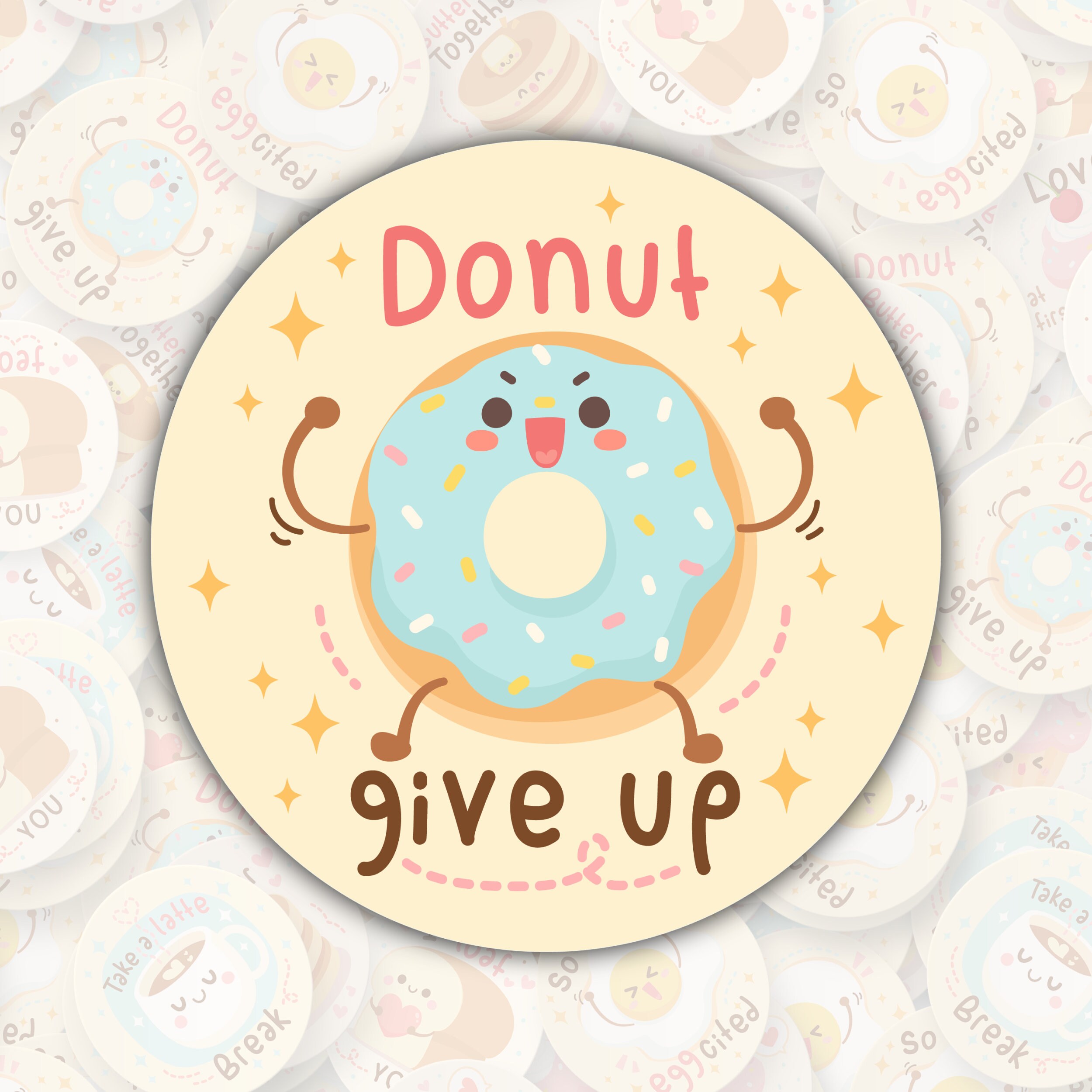 Food Pun / Cute Saying STICKERS 6 Designs to Choose From | Etsy