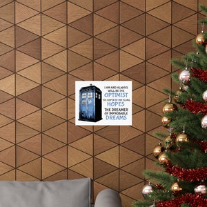 Tardis Doctor Who POSTER Premium Matte Wall Hanging - Etsy