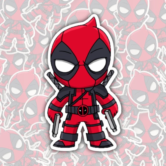 Deadpool STICKER Die Cut Waterproof Vinyl Sticker - Etsy