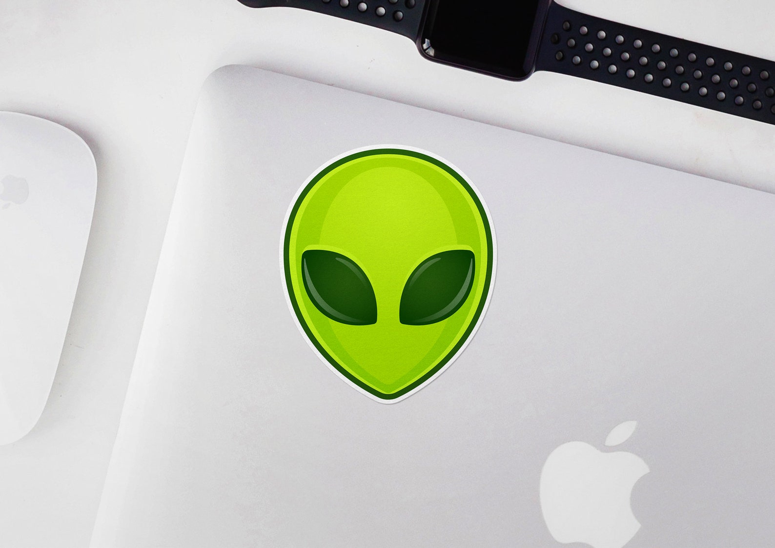 Alien Face STICKER Die Cut Waterproof Vinyl Sticker - Etsy