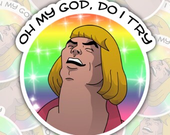 He Man Sticker - Etsy