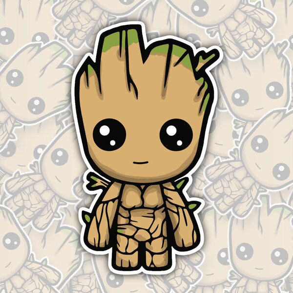 Groot Laptop Sticker - Etsy