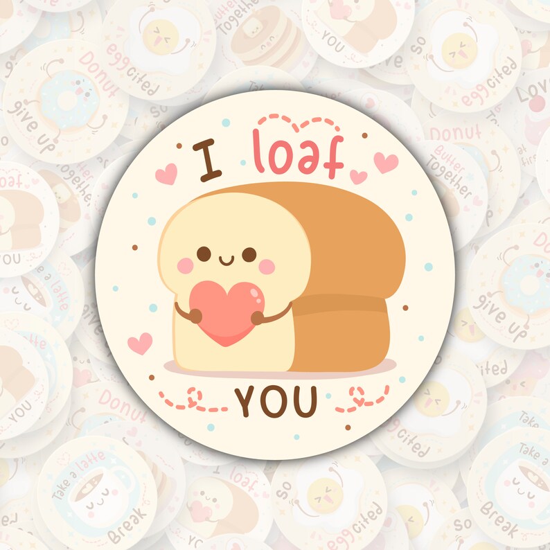 Food Pun / Cute Saying STICKERS 6 Designs to Choose From - Etsy