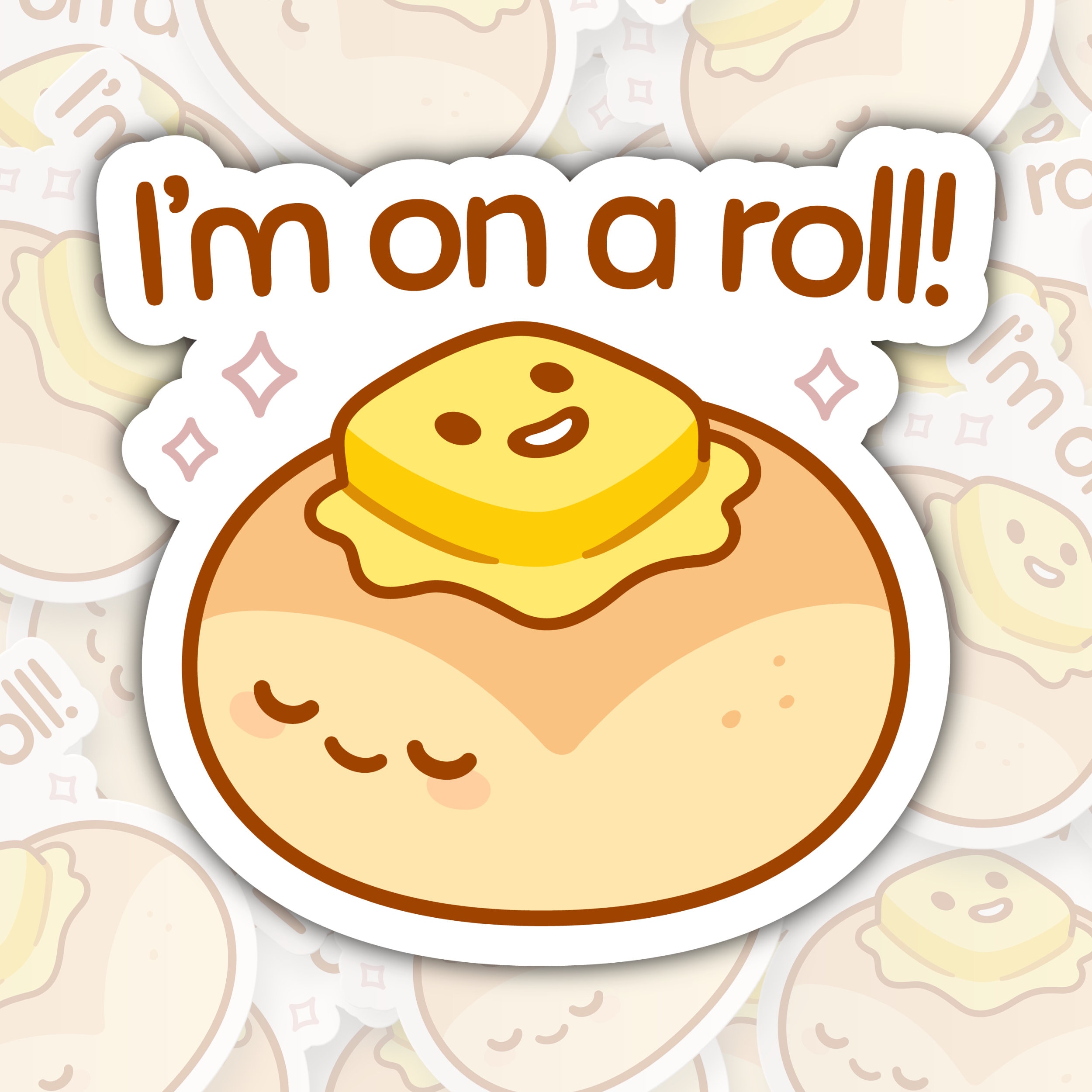 I'm on A Roll STICKER Die Cut Waterproof Vinyl Sticker - Etsy
