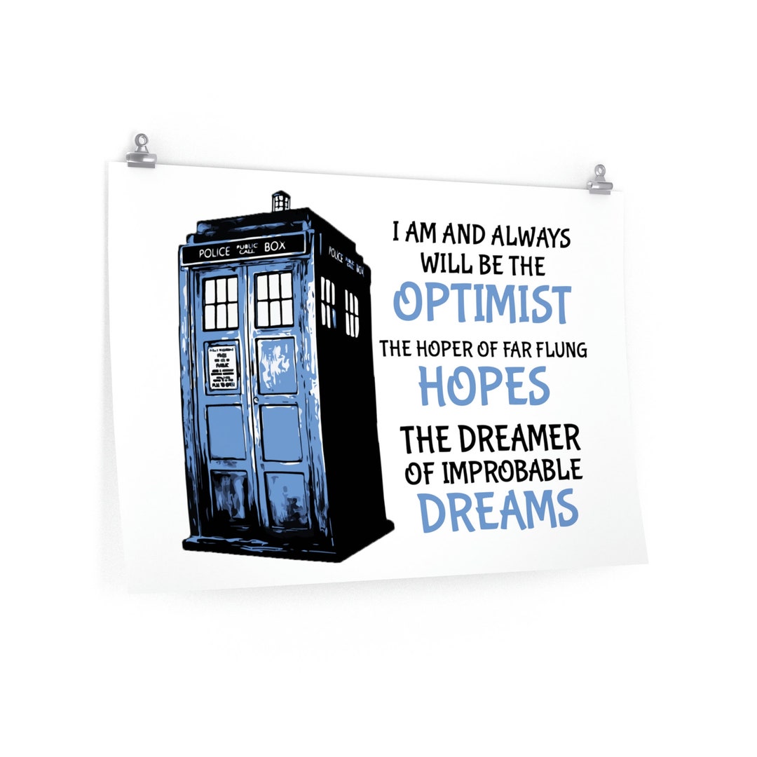 Tardis Doctor Who POSTER Premium Matte Wall Hanging - Etsy