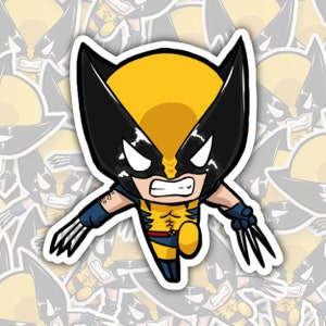 Wolverine STICKER OR MAGNET Die-cut Vinyl Decal Waterproof Weatherproof ...
