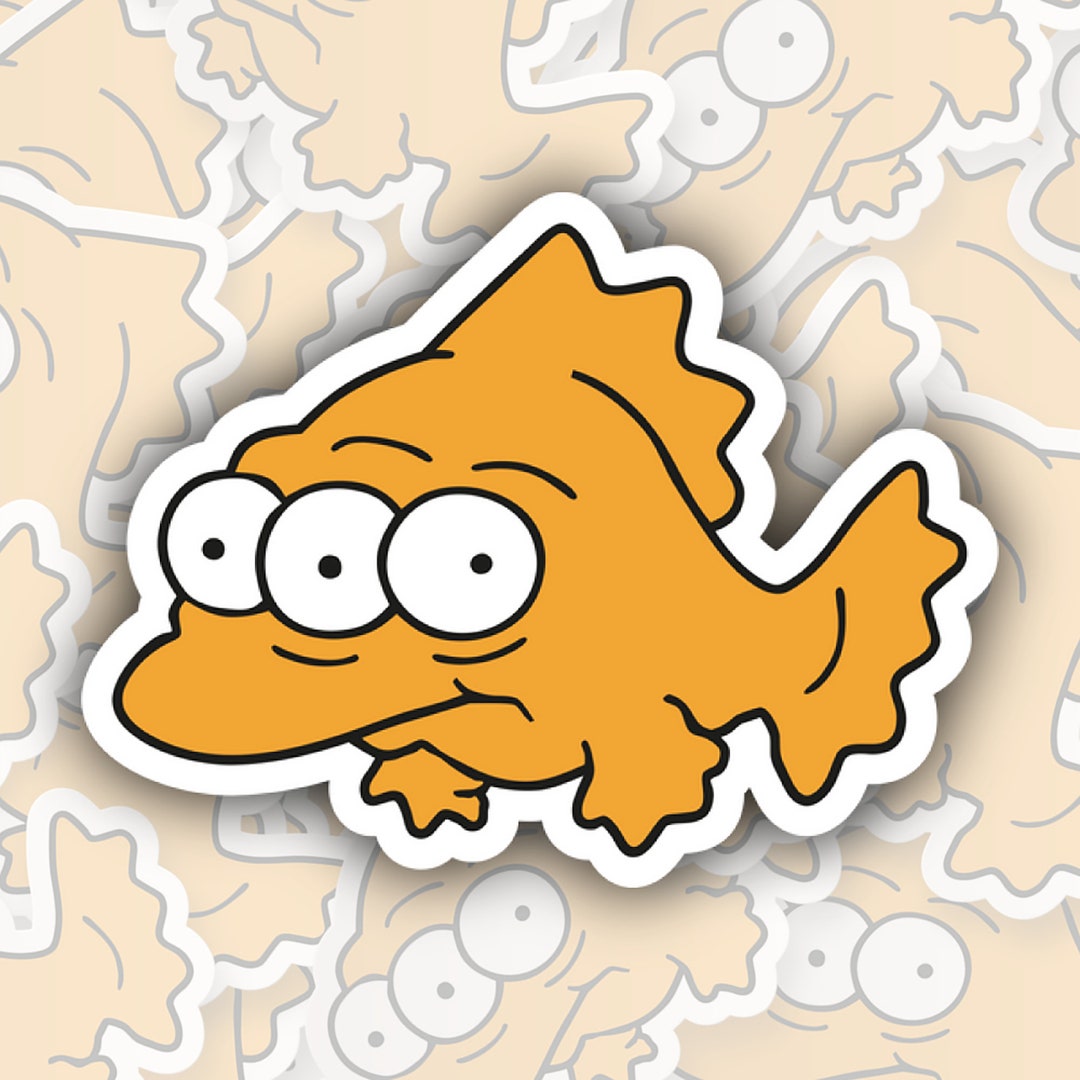 Blinky the Three-eyed Fish STICKER Die Cut Waterproof Vinyl - Etsy