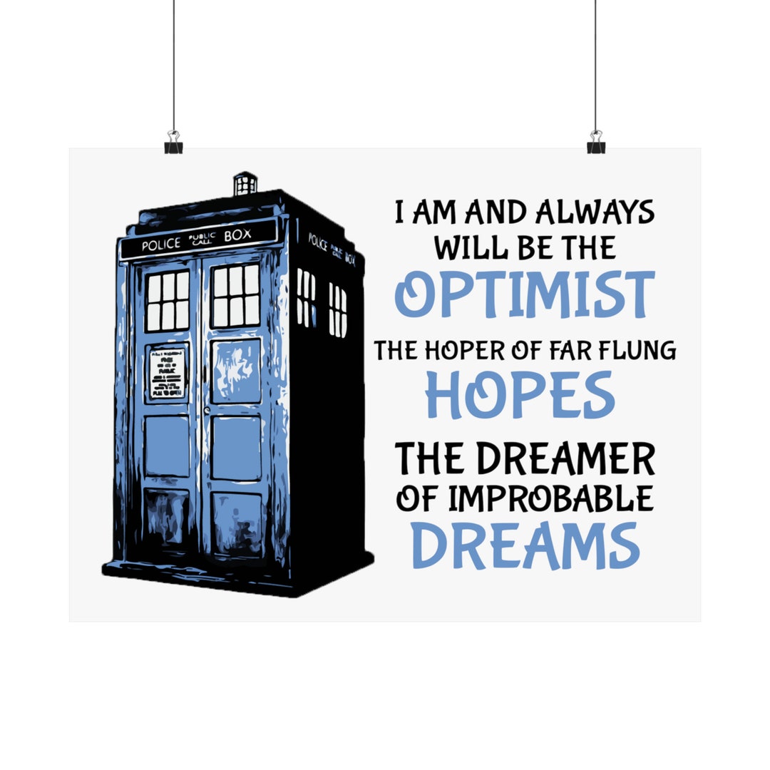 Tardis Doctor Who POSTER Premium Matte Wall Hanging - Etsy
