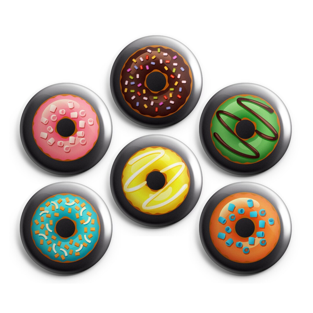DONUT MIX DOUGHNUTS Magnete / Button Buttons / Abzeichen 1 - Etsy.de