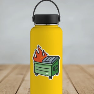 Dumpster Fire STICKER OR MAGNET Die-cut Vinyl Decal Waterproof ...