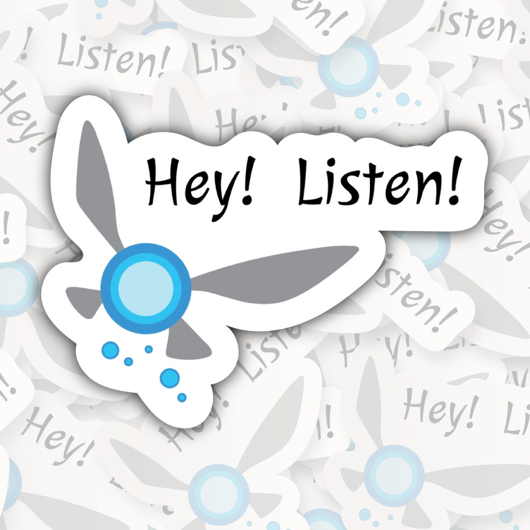 LOZ Navi Hey Listen STICKER Die Cut Waterproof Vinyl Sticker - Etsy