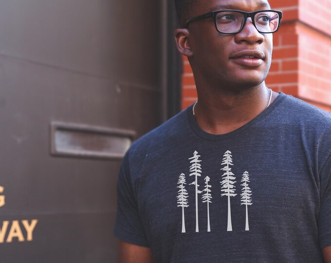 Tree Diagram T Shirt Gift for Outdoor Lover, Trees T Shirts, Forest Tee ...