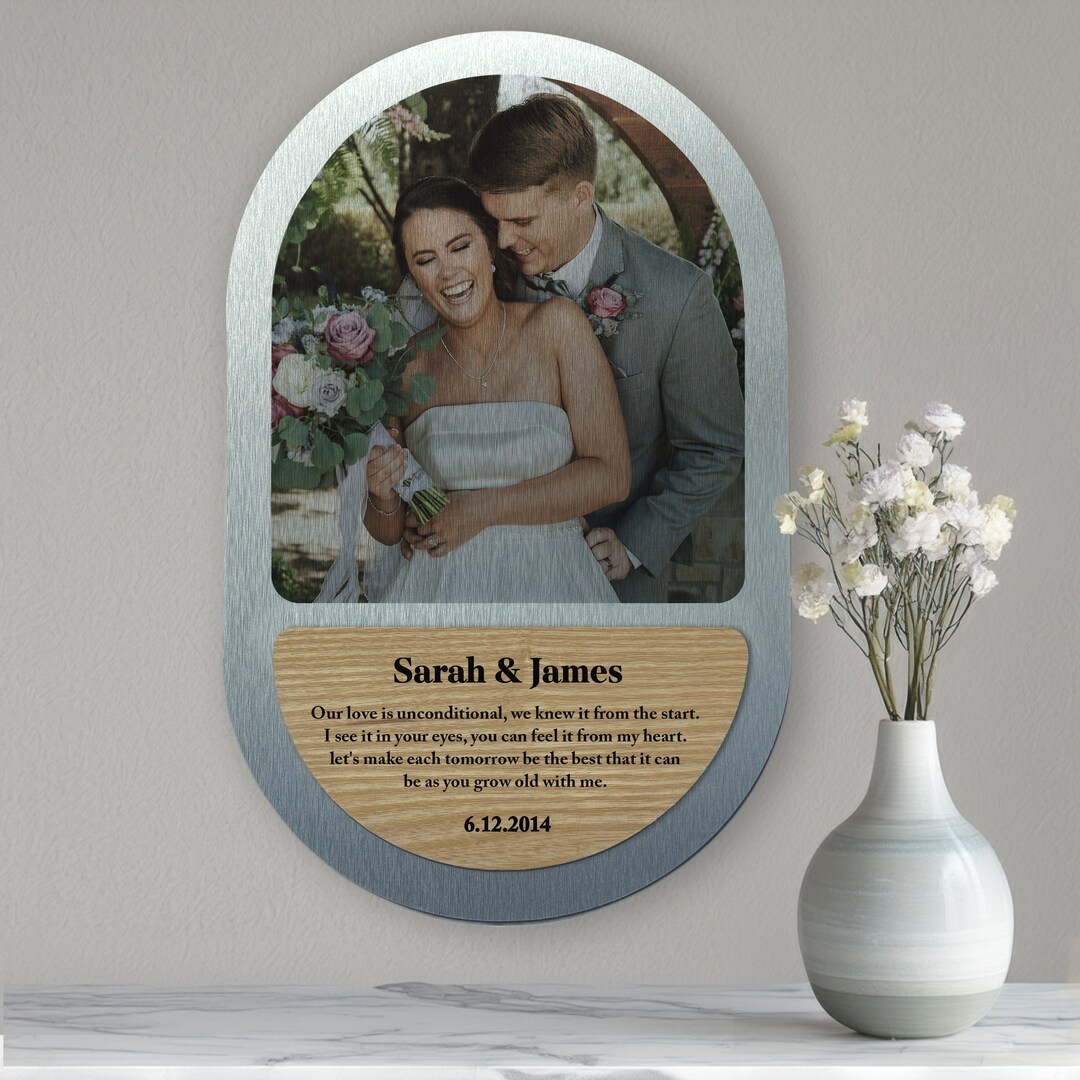 Customized 10th Anniversary Picture Wall Art for 10 Year Anniversary ...