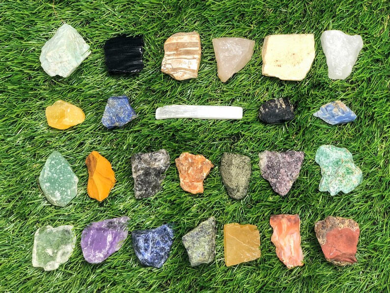 Raw Mineral Collection 27 Piece Set OVER 2 LBS of - Etsy