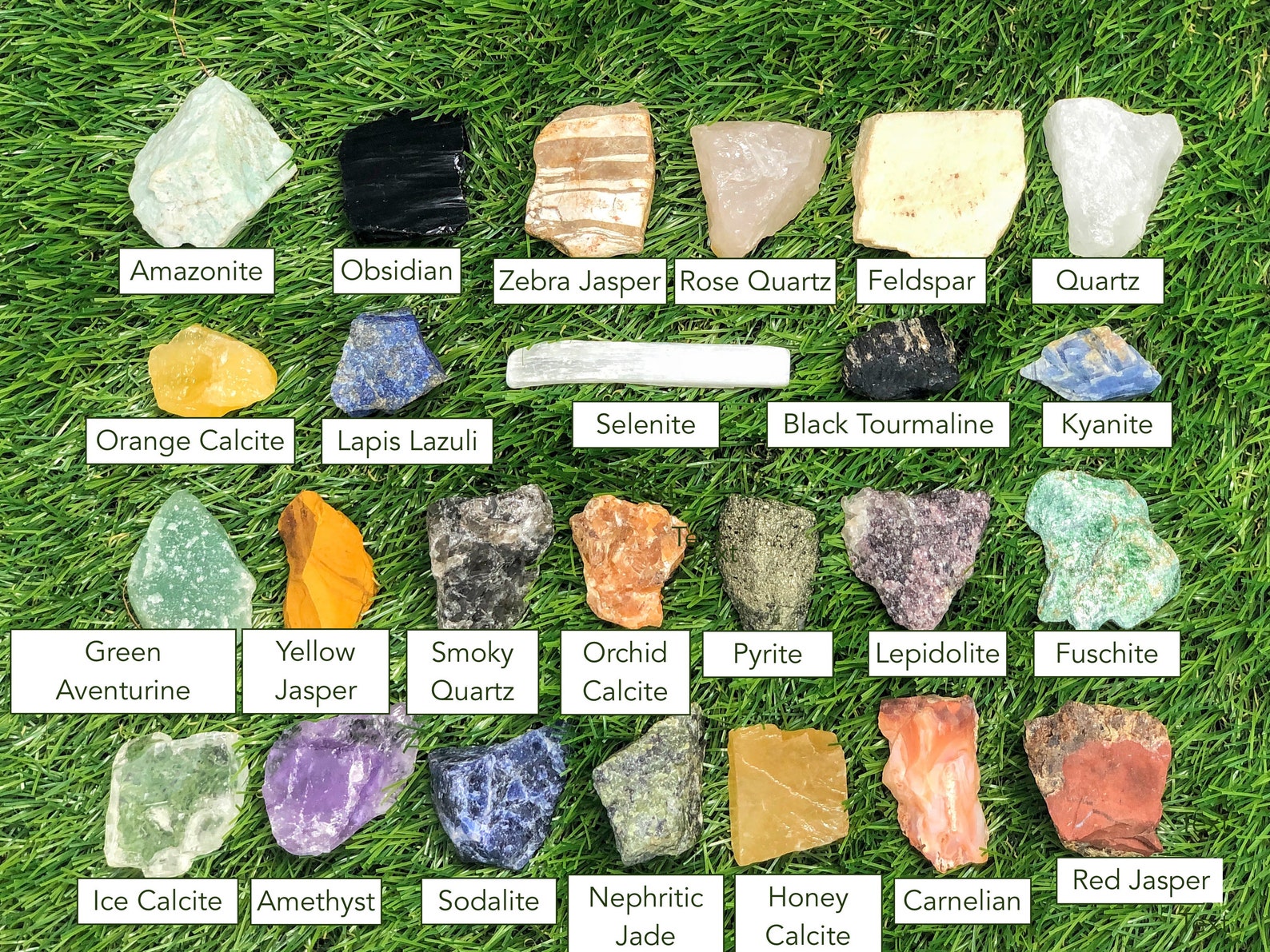 Raw Mineral Collection 27 Piece Set OVER 2 LBS of - Etsy