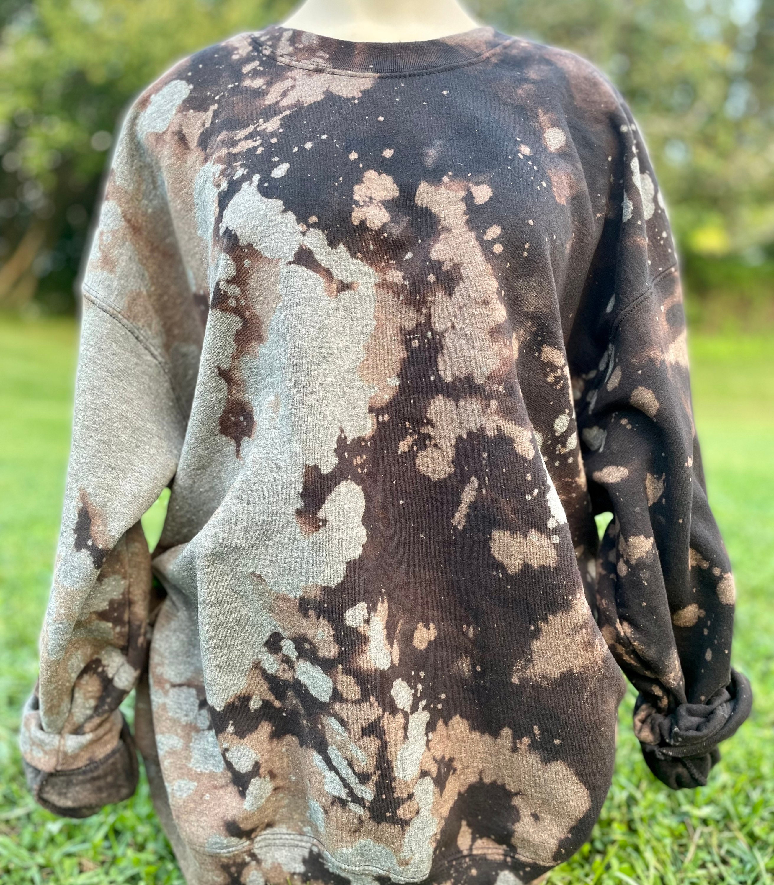 Bleached Sweatshirt | Etsy