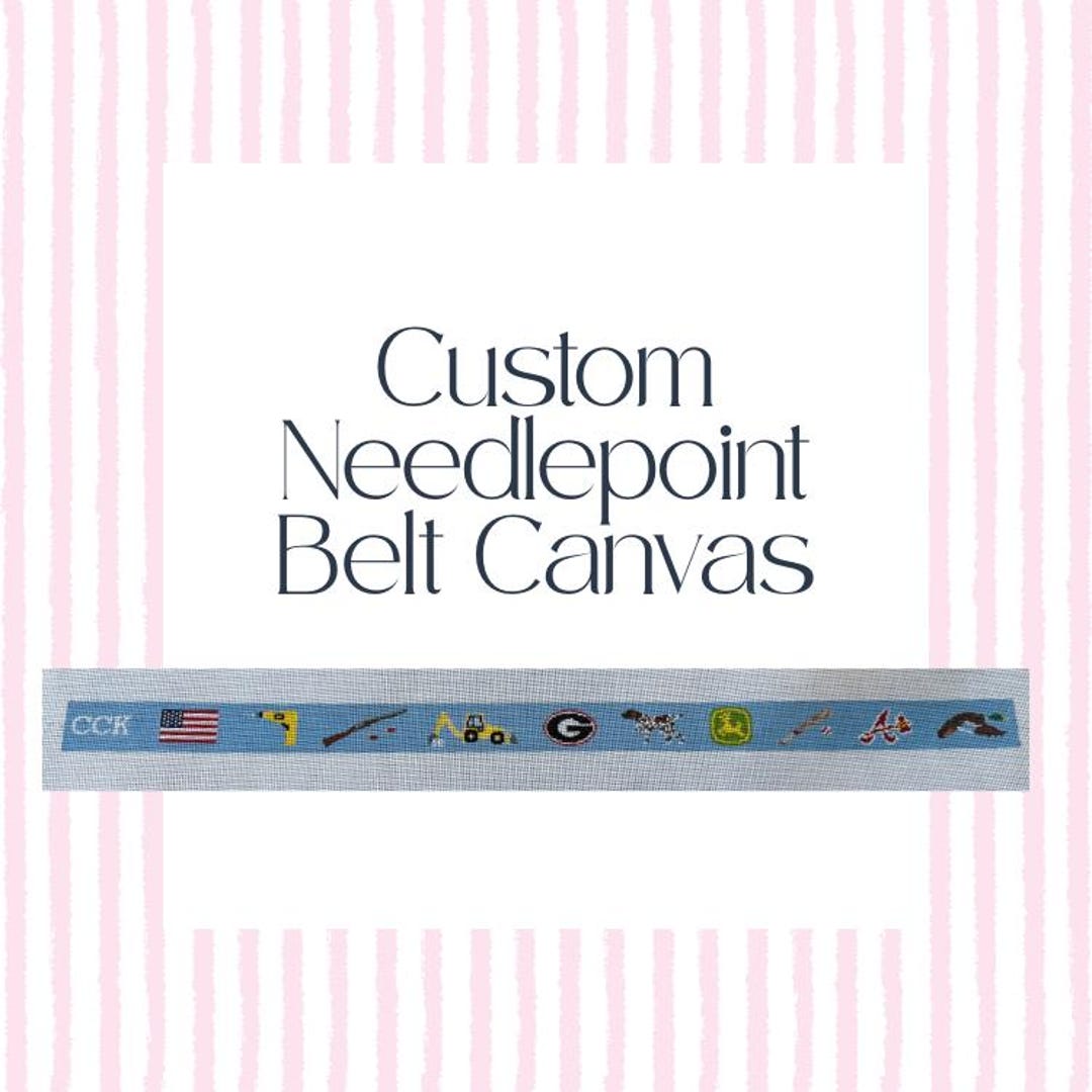 Custom Needlepoint Belt Canvas - Etsy