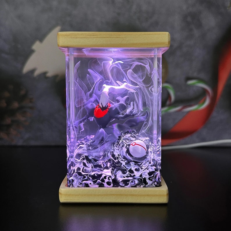Darkrai Pokemon Epoxy Lamp, Pokemon Lamp, Pokemon Gift, Pokemon ...