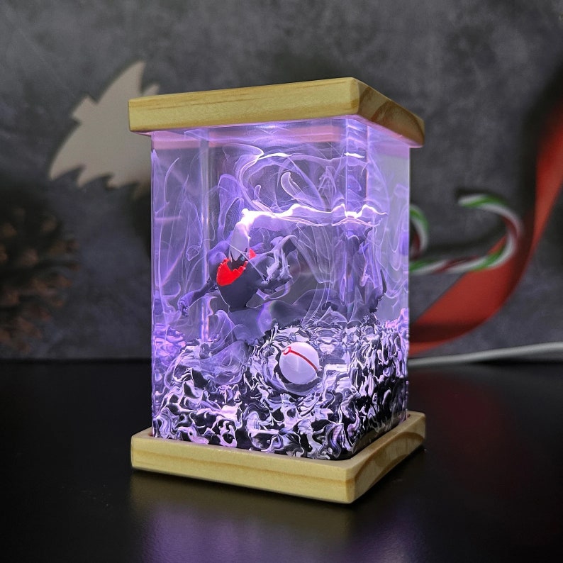 Darkrai Pokemon Epoxy Lamp, Pokemon Lamp, Pokemon Gift, Pokemon ...