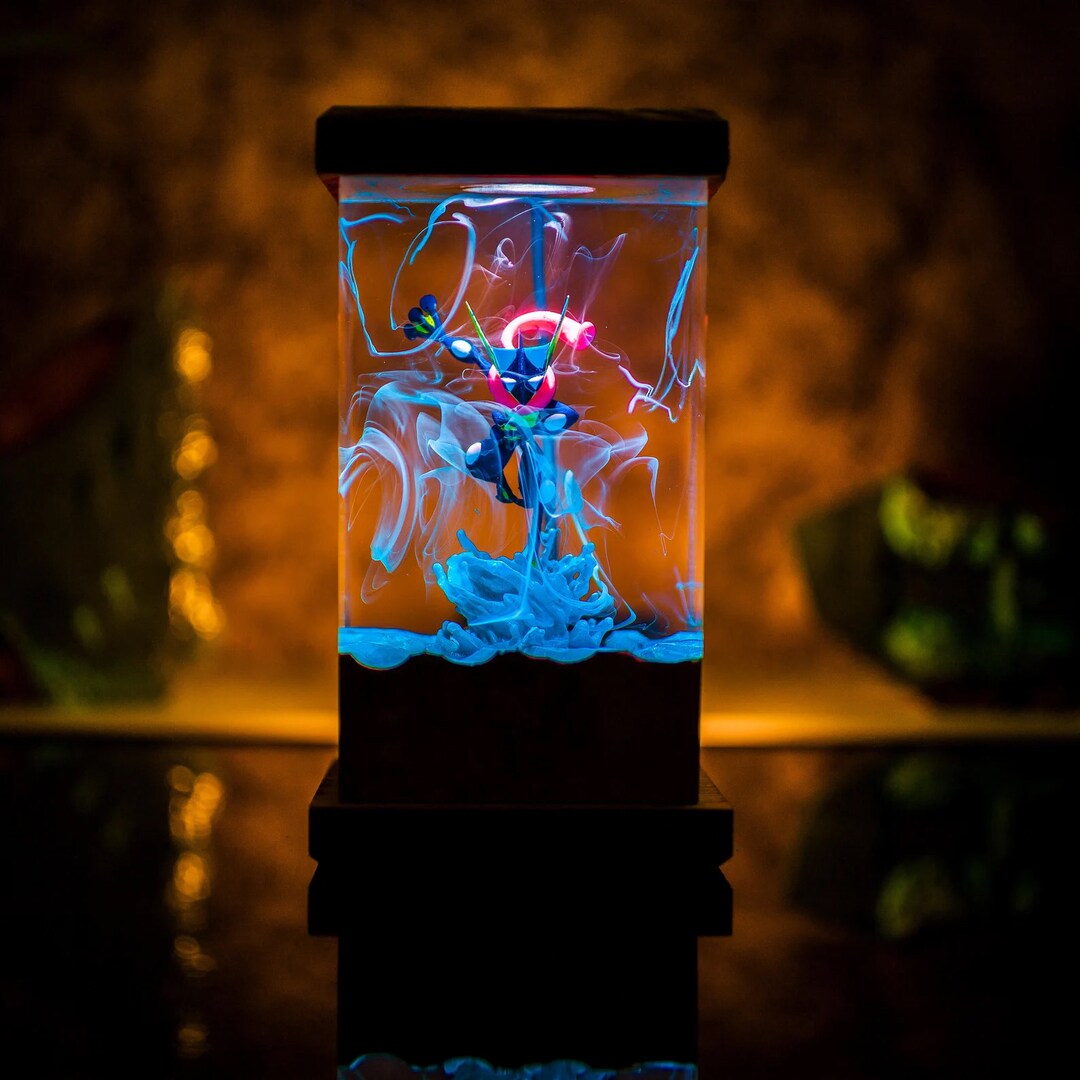Greninja Pokemon Desk Lamp, Bedroom Lamp, Handmade Lamp for Him ...