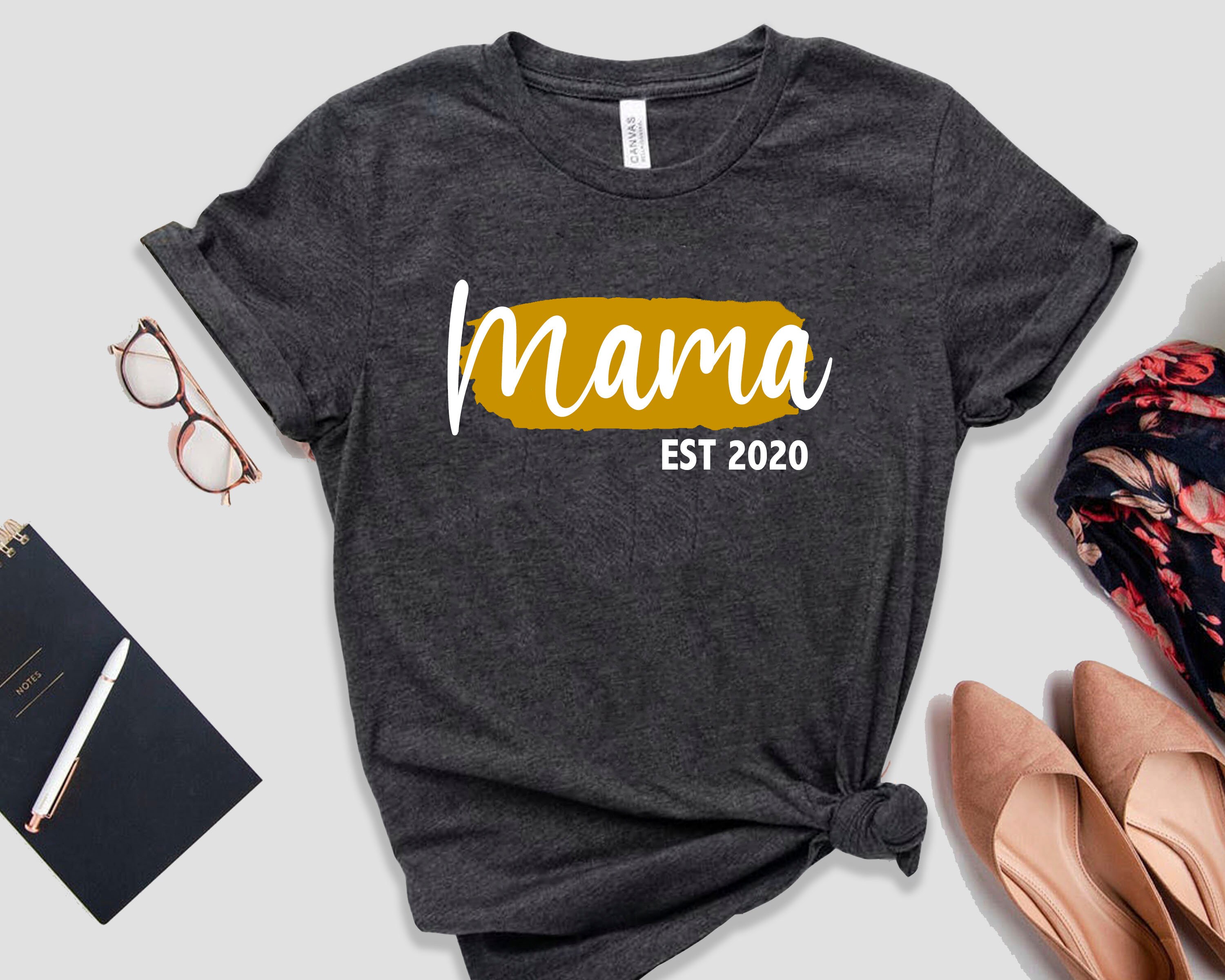 Mama Established Shirt Mom Shirt New Mom Shirt Mom | Etsy